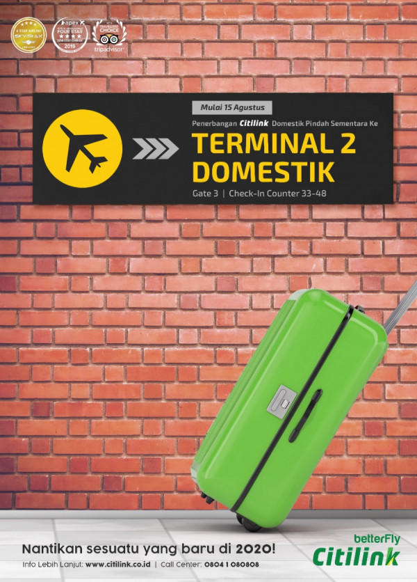 Revitalisasi Terminal 1, Citilink Indonesia Akan Pindah ke Terminal 2 ...